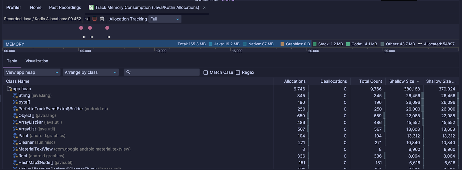 Cómo perfilar el rendimiento de una aplicación con Android Studio