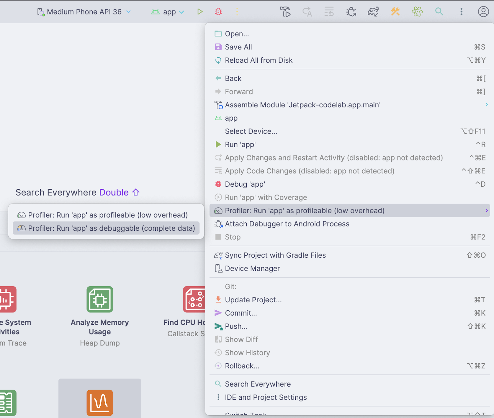 Cómo perfilar el rendimiento de una aplicación con Android Studio